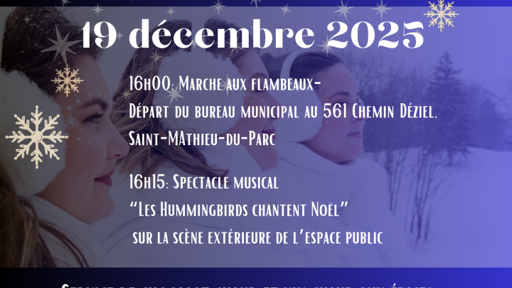Actualités | Municipalité de Saint-Mathieu-du-Parc